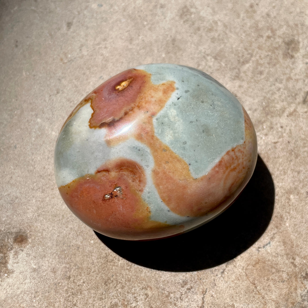 Polychrome Jasper Palm stone 6CM | Thewildmoon